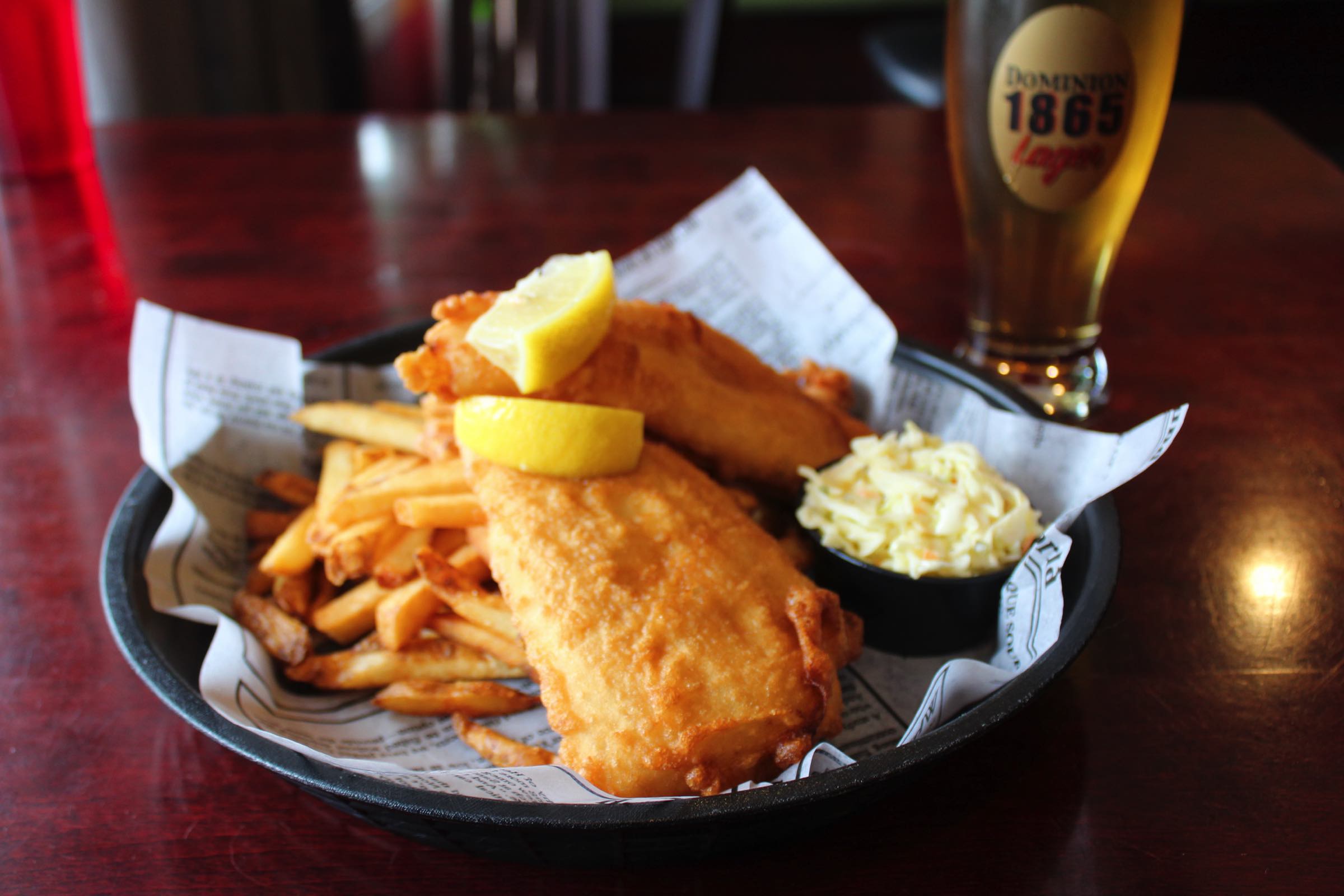 Like all good pubs, our Fish & Chips is a crowd pleaser.